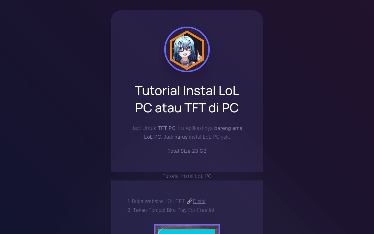 Tutorial Instal LoL PC TFT